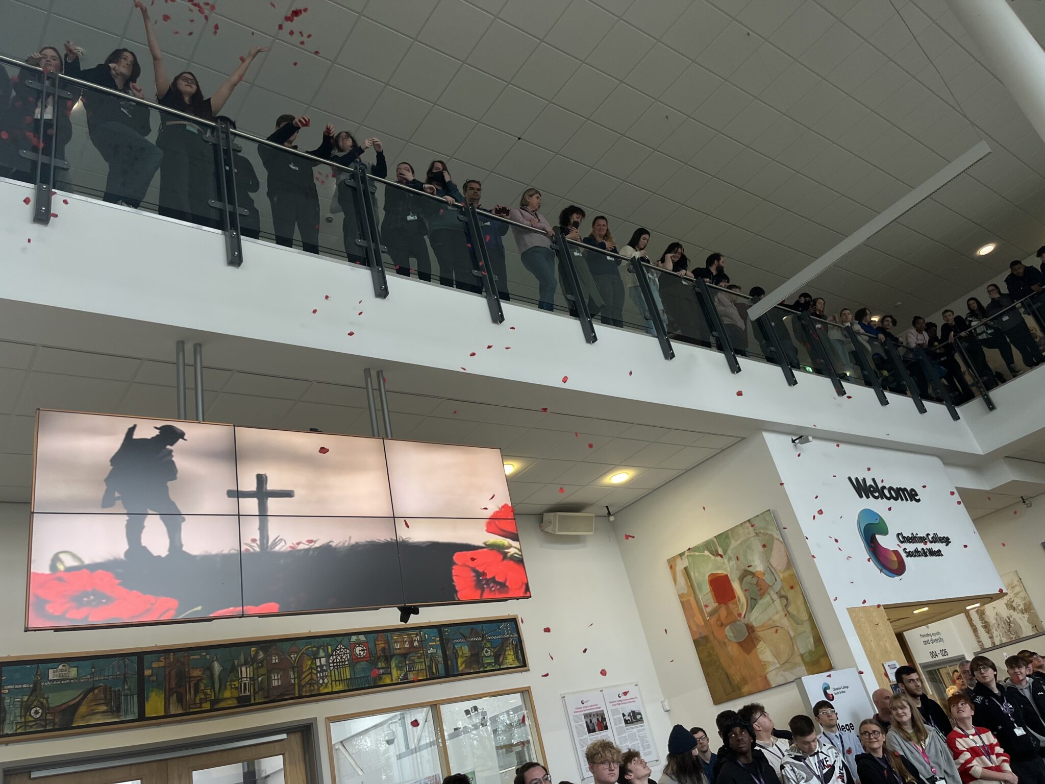 Cheshire College pays respects on Remembrance Day - Cheshire College South & West