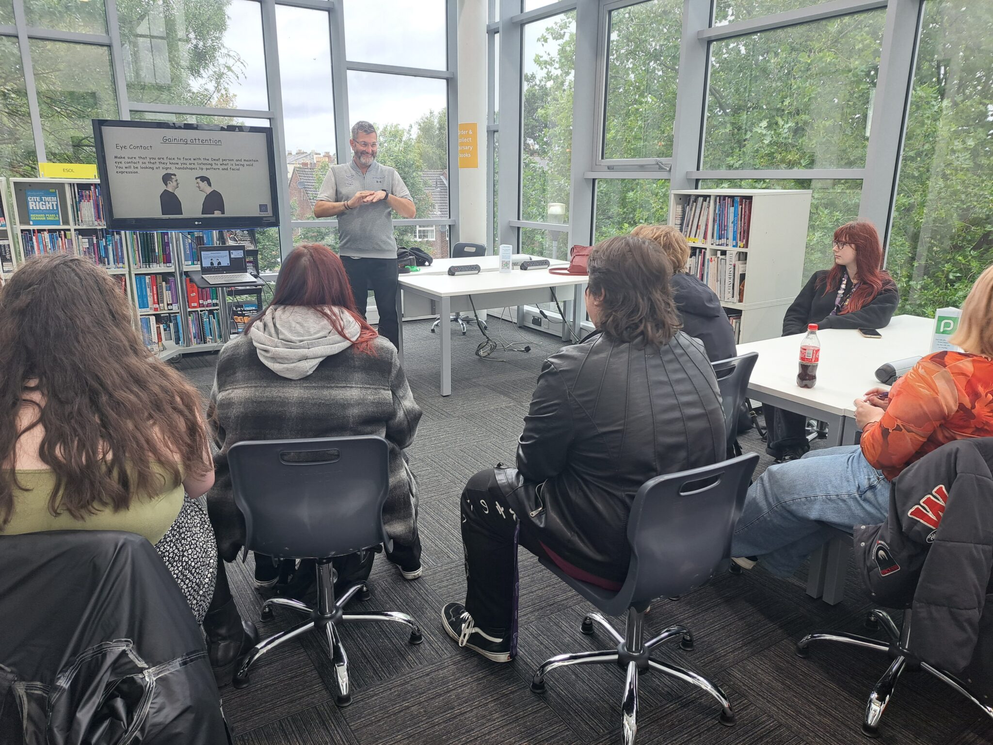 Cheshire College students learn BSL for Deaf Awareness Month - Cheshire ...