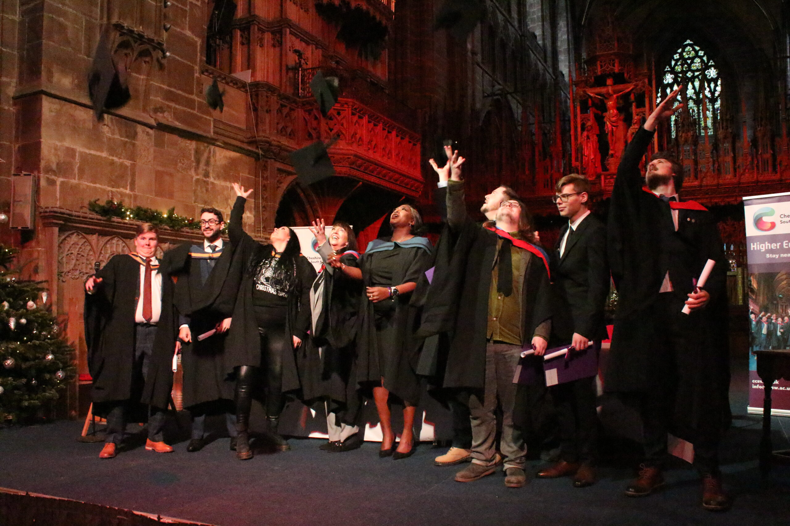 Cheshire College Graduation Ceremony Lights Up Chester Cathedral ...